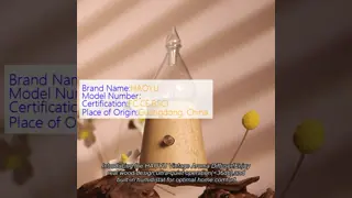 Vintage Aroma Diffuser With Real Wood Ultraquiet <36db Noise for Home Use