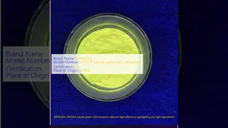 High-Efficiency 553nm LED Phosphor for Backlighting & Light Adjustment - Non-Toxic, RoHS Compliant, Ideal for 445-465nm Chips