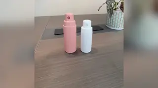 China 60g 100g 150g Talcum Powder Spray Bottle HDPE Bottle PP Pump for Dry Shampoo for sale