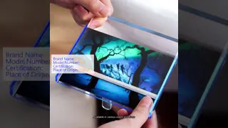 Custom 6'' X 8'' Acrylic Block Photo Frame With Removable Peg For Home Hotel Decor