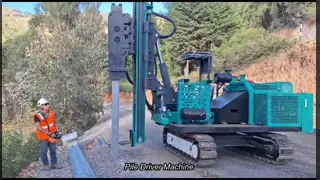 Hydraulic Pile Driver Vibration Hammer Pile Drilling Rig Solar Pile Driver Machine