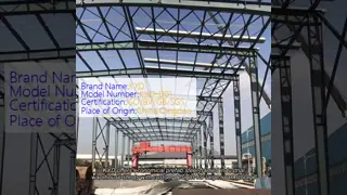 Economical Prefab Steel Framed Industrial Warehouse Sheds, Custom Design for Large Span Storage Buildings