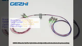 1550nm 1 Meter FC/APC Dual 2x4 Fiber Optic Switches