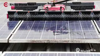China Clean PV Panels Tools Machine Solar Panel Cleaning Robot with Lithium Battery for PV Module Commercial & Industrial Solar Farm for sale