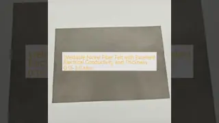Nickel Fiber Felt 0.15 2.0mm Weldable High Conductivity