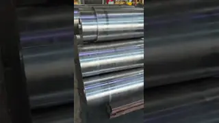 Rough machining of drum shafts, hollow shafts