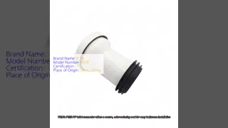 White Straight Pipe Of The PP Toilet Tray Connector With Rubber Sealing Gasket