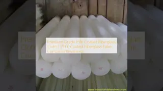 China Premium Grade Virgin PTFE Coated Fiberglass Fabric with Corrosion Resistance and Temperature Resistance from -180°C to +260°C for sale