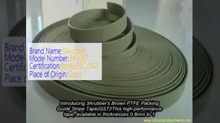 China Brown PTFE Guide Stripe Tape (GST) with 60%PTFE+40%bronze for High Wearing Resistance and 15m/s Working Speed for sale