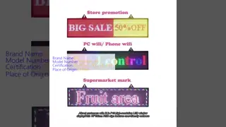 China P10 LED Window Display Sign 16x192cm 6000mcd Brightness with WiFi & USB Programming for Store Advertising for sale