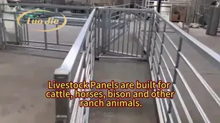 China 4ft 5ft Galvanized Portable Metal Steel Fence Panels Livestock Farm Fence For Horse Cattle for sale