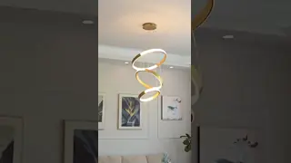 Remote-Controlled Stepless Dimming , Circular Pendant Light