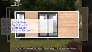 China Cutting Edge Design Garden Prefab Studio Shed With Variable Window Positions for sale