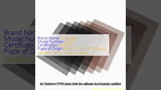 PTFE Mesh Belt The Ultimate Solution for Food Industry