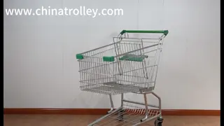 China lightweight 60L American Style Shopping Cart With Bottom Frame wholesale Customizable for sale