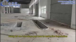 Cartesykj Vehicle inspection equipments foundation making before and after