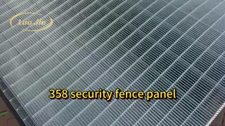 China Durable Powder Coating Welded Anti Climb 358 Anti Climb Fence Trellis & Gates For Airport for sale