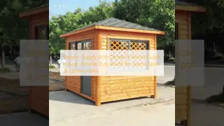 Factory-Supply Anti-Corrosive Wood Guard House | Mobile Duty Booth for Scenic Spots & Communities