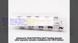 China Erosion Resistant CNC Turning Tools Lathe Cutting Inserts PVD Coated CCMT09T304-5MT for sale