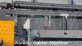 How does the gabion mesh machine work