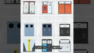 Large-Capacity Stainless Steel Outdoor Trash Cans | Classified Sanitation Bins for Streets, Scenic Spots, Parks, Villas & Courtyards  Custom Trash Can