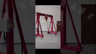 China Customer Request Power Supply Portable Electric Mobile Gantry Crane 25 Ton Mini Incorporating Efficiency Feature for sale