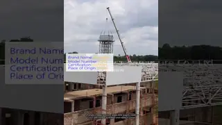 China Hot Dip Galvanized Steel Structure Water Tank Tower With Q235 B Class Grade Steel 3m To 28m for sale