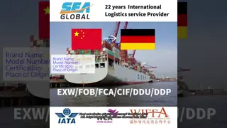 General Cargo Bulk Shipping to Germany: Freight Forwarder + Customs Clearance