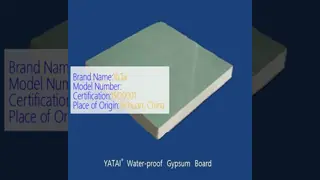 Waterproof Gypsum Sheet For Durable Walls