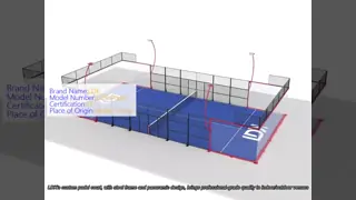 Custom Size Padel Court with Steel Frame and Full Panoramic Design