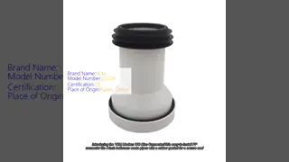 Modern WC Disc Connector For Vertical Bathroom Waste Pipe Fittings, Suitable For Bathroom PP, With Rubber Gasket, Suitable For 4-Inch Outlet