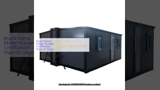 Hurricane-Resistant Expandable Two-Bedroom Prefabricated Container House for Modern Living