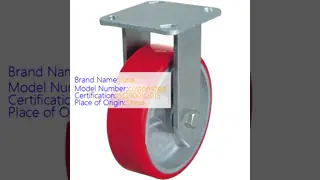 Polyurethane Castor Wheels with 95 A Shore Hardness for Extended Service Life in Heavy Duty Applications