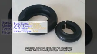 China Black NBR Rubber Tyre Coupling with Tensile Strength 8-12Mpa for Steel Industry in F40-F250 Size for sale