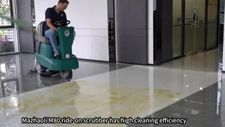 China Automatic Ride On Floor Scrubber Cleaner For Hospital Garage for sale