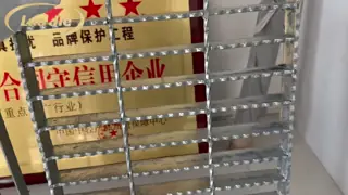 Product shot video of steel grating using toothed flat steel