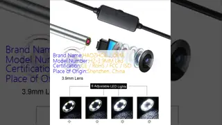 China OEM 3.9mm 720P IP67 Endoscope Camera Module FF Wide Angle USB Camera Module with LED for sale