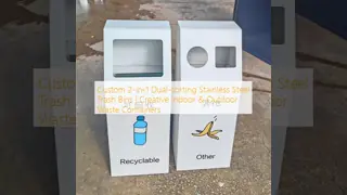 Large Stainless Steel Trash Cans