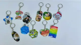 China Double Sided Sublimation Metal Keychain Customized Aluminum Key Ring Blanks for sale