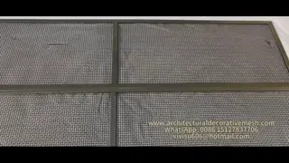 China Variety of Color Coated Architectural Wire Mesh Decorative Metal Mesh Facade for sale
