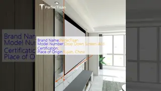 China Ceiling Mount Drop Down Screen 4K Automatic Projection Screen Motorized for sale