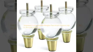 Transparent Crystal Exquisite Plexiglass Feet Acrylic Furniture Legs for Bed Sofa Cabinet