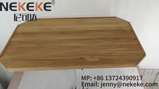 China OEM Rectangular Teak Marine Table Top 420x620mm with 20mm Total Thickness and Plain Cut Corners for sale