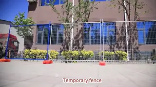 China 50x50mm 60x60mm Mesh Temporary Fencing Panels Construction Site Fence Panels for sale