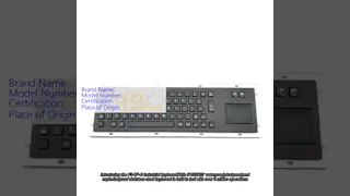 Industrial Panel Mounted Keyboard IP65 / IK07 Waterproof Dustproof Explosionproof