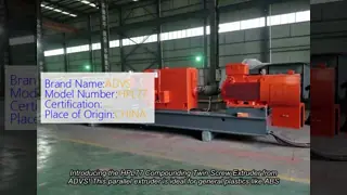 Parallel Compounding Twin Screw Extruder For General Plastic HPL77 Model