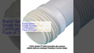 Bathroom Sewage Pipe, Drainage Pipe, Durable Connection Piece, PP Toilet Connection Pipe