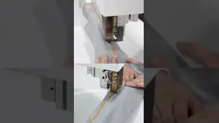 automatic opening and ironing the seam, working on trousers, casual pants, jeans. #ironing #sewing