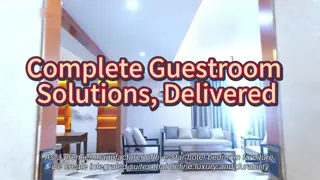 China Modern Hotel Luxury Bedroom Hotel Room Sets Bed Frames Beds With Headboard for sale