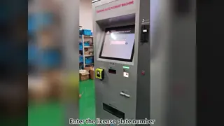 China SEWO-9000MT Automatic License Plate Recognition Parking Payment Kiosk with 19-inch Touchscreen and IP65 Rating for sale